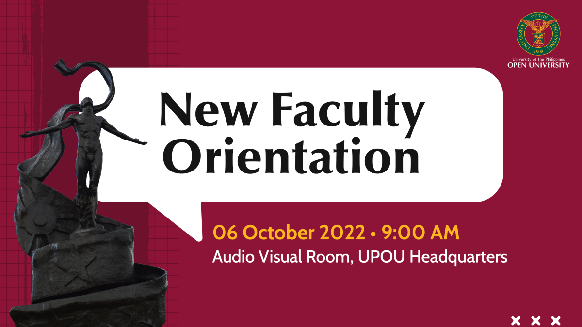 UPOU New Faculty Orientation – Office of the Vice Chancellor for ...