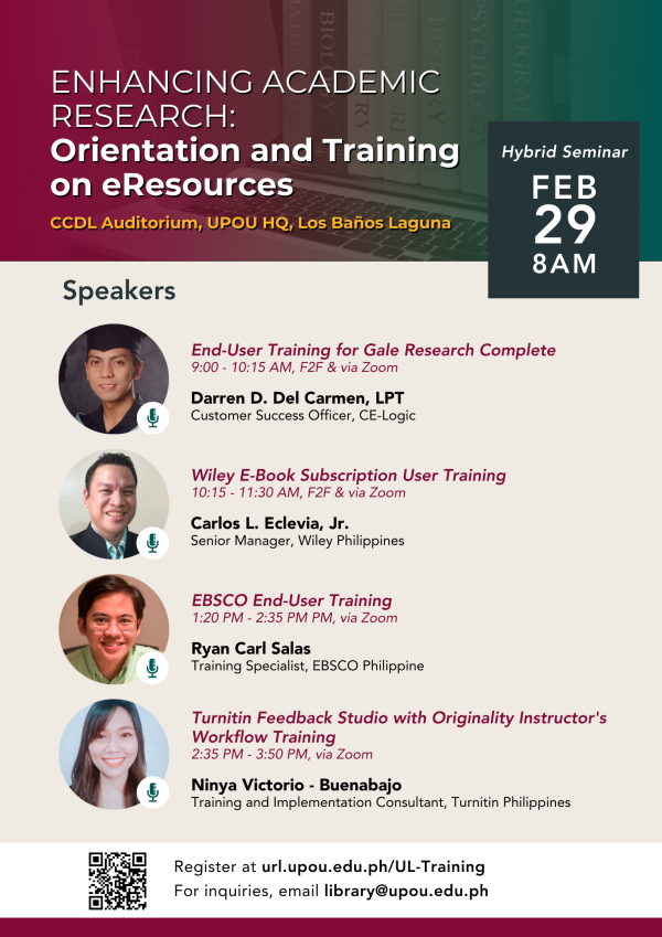 Enhancing Academic Research: Orientation and Training on eResources – Office of the Vice ...